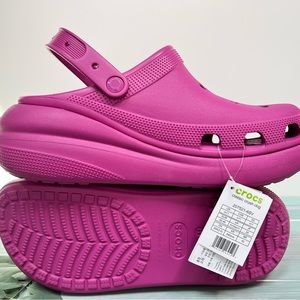 CROCS | Shoes | Crocs Mens Platform Pink Crush Clogs New With Tags ...